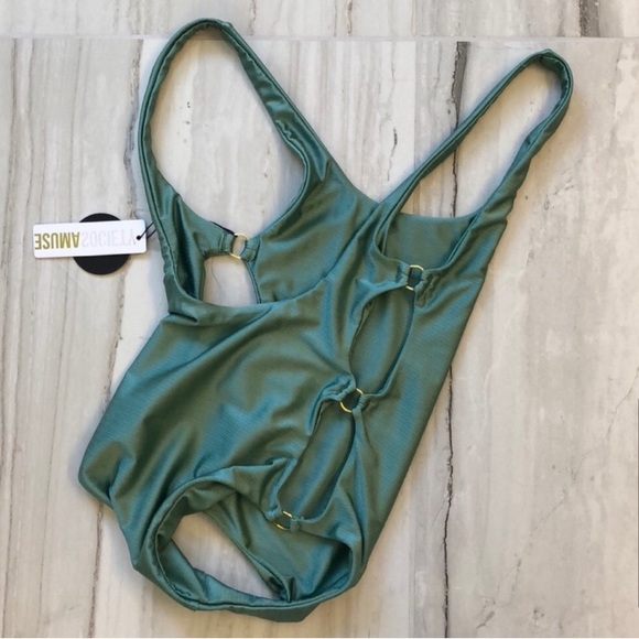 Amuse Society | Swim | Sage Green Shimmering Swim Suit New | Poshmark